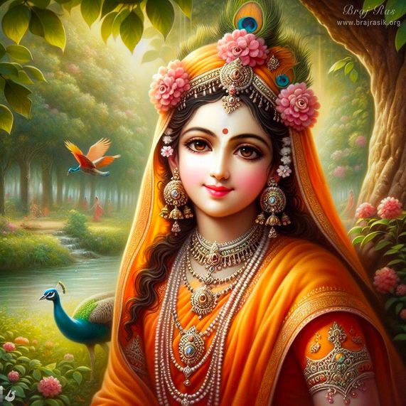 The merciful gaze of Sri Radharani