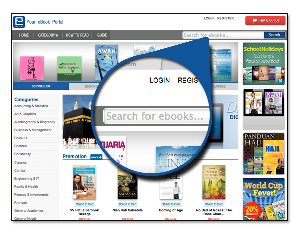 E-Sentral Ebook Portal