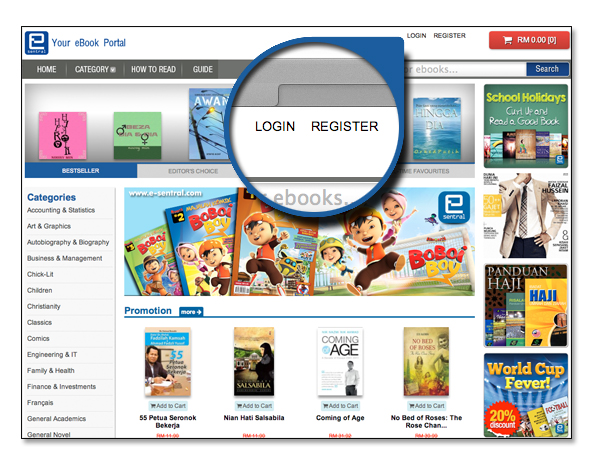 E-Sentral Ebook Portal