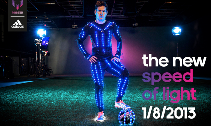 Adidas explores speed and light with Messi | Marketing Interactive