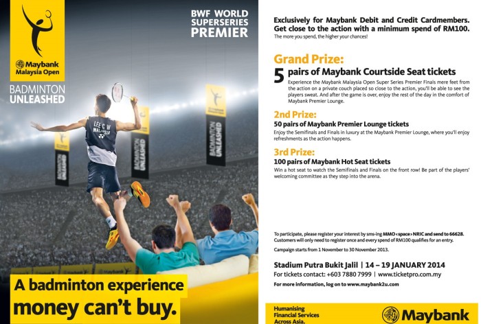 Get court side at Malaysia Open Super Series Premier with Maybank ...