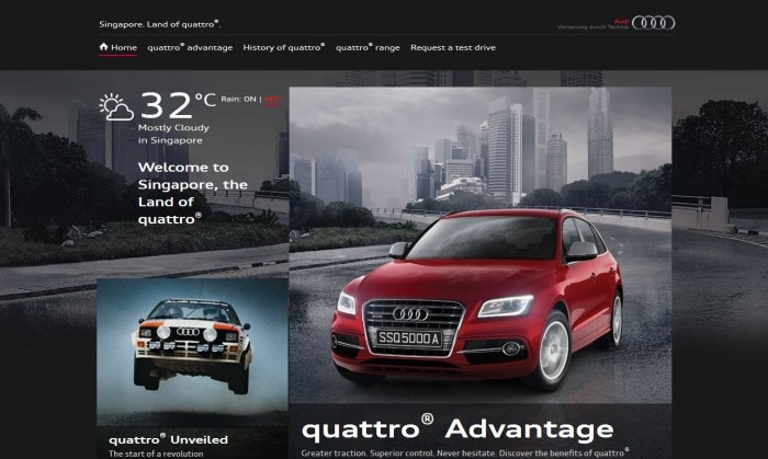 Audi launches microsite for latest ad campaign | Marketing Interactive