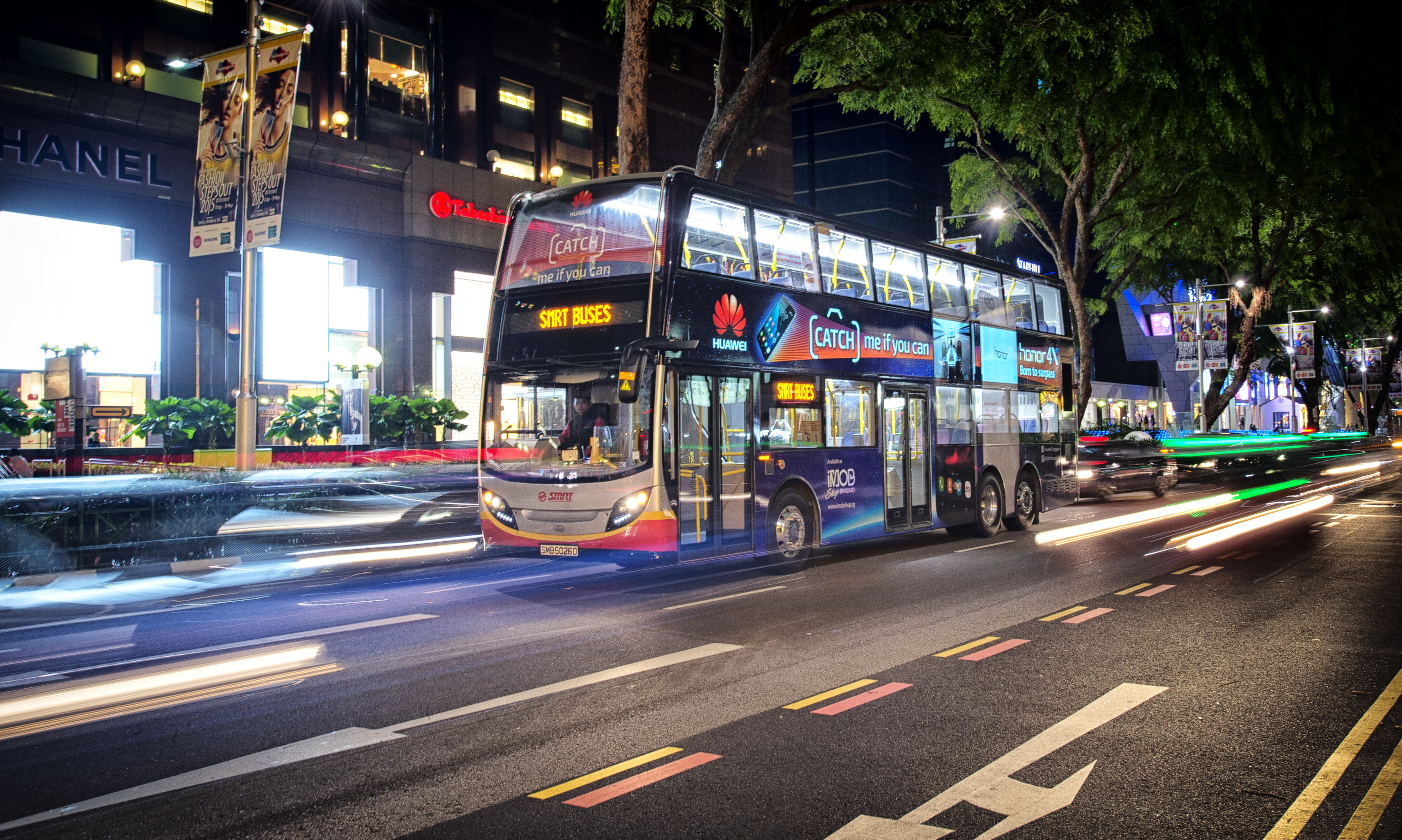 Huawei gets on board SMRT’s brightly lit buses | Marketing Interactive