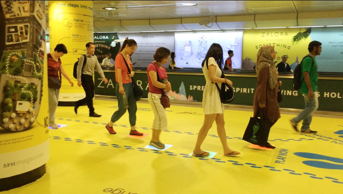 LOOK HPB turns Dhoby Ghaut station into musical walkway | Marketing ...