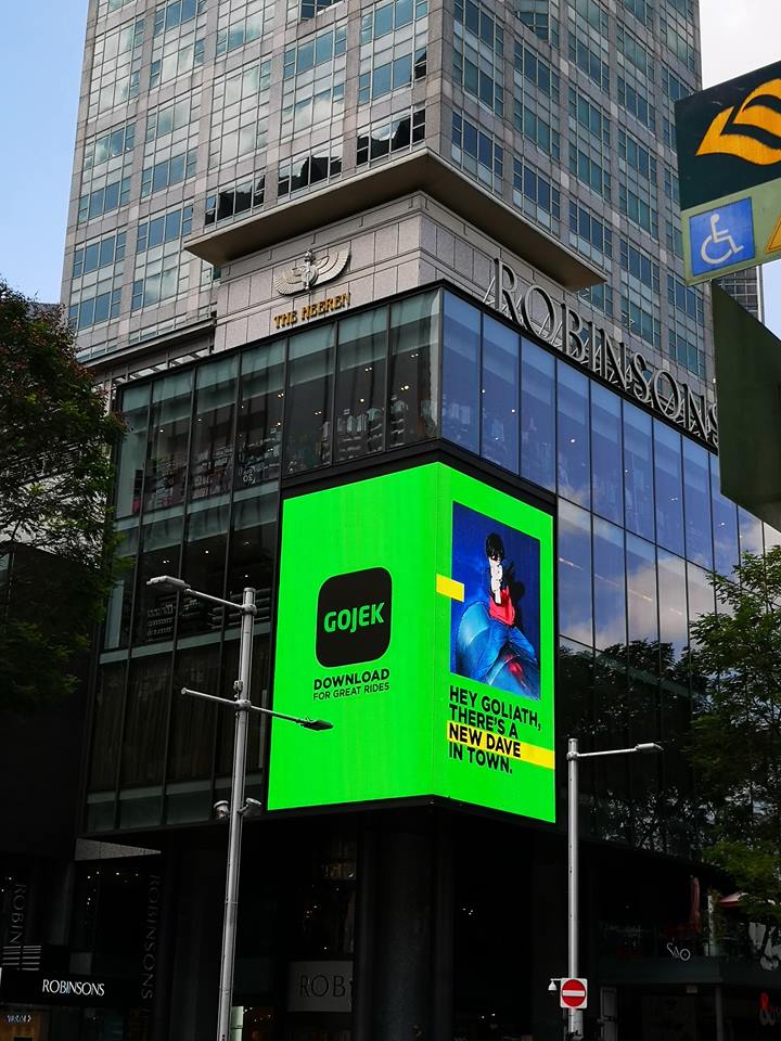 ‘Hey Goliath, there is a new Dave in town’, says GOJEK in cheeky OOH ad ...