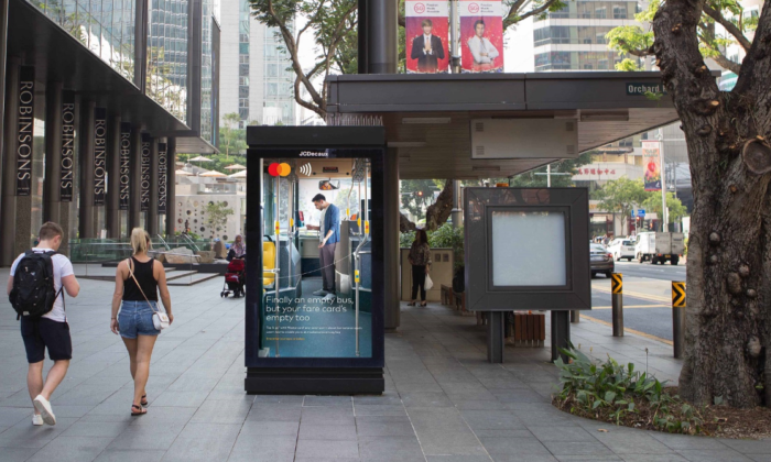 Mastercard run OOH bus shelter campaign banking on time of day and ...