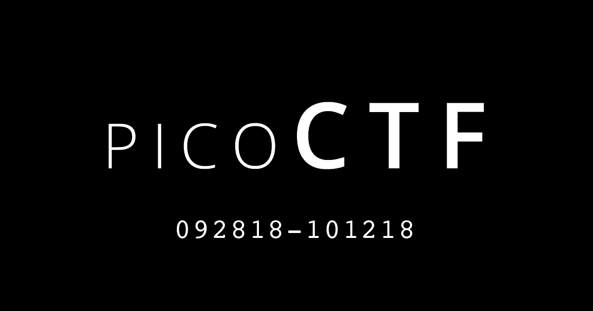 picoCTF 2018 write up.