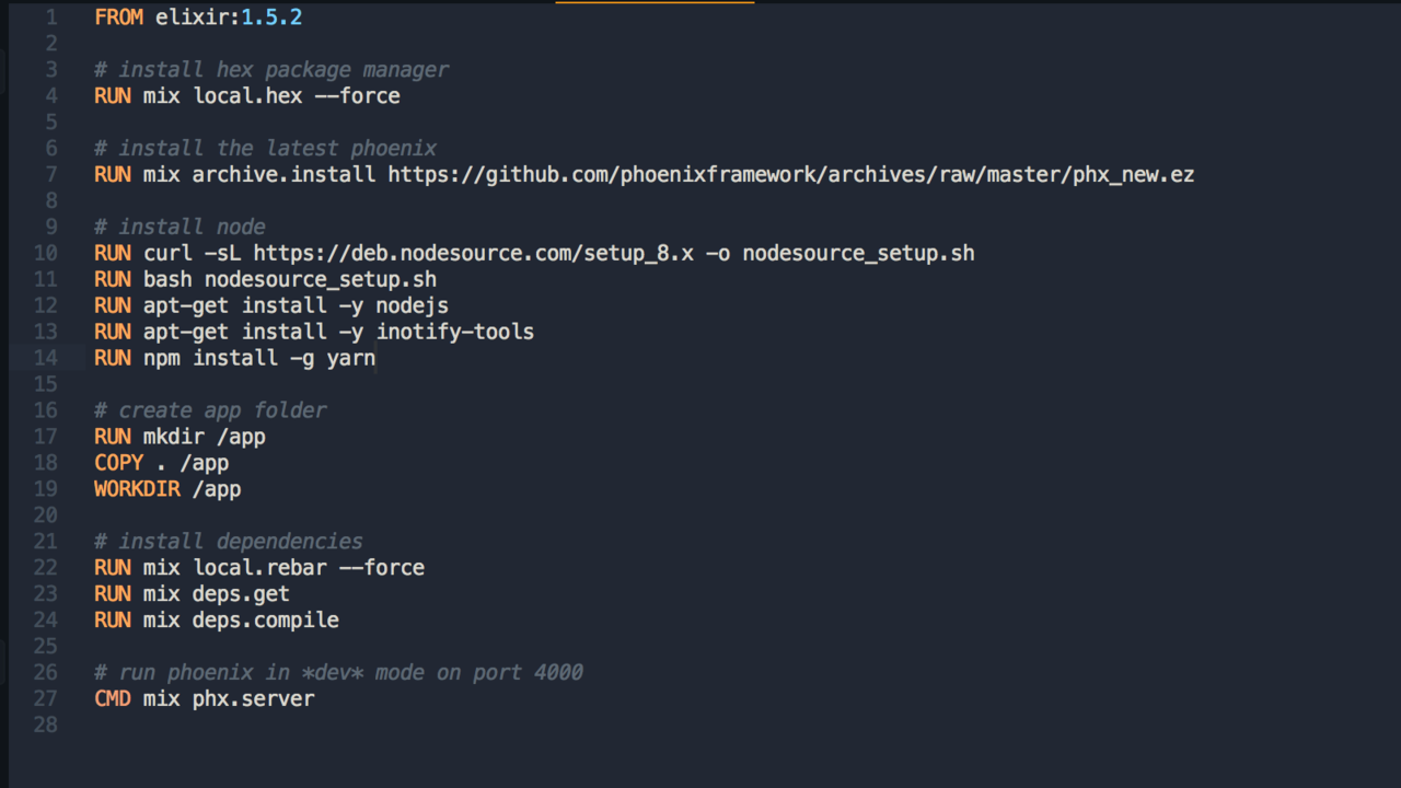Bắt đầu với Phoenix Framework. First Init, Phoenix Docker