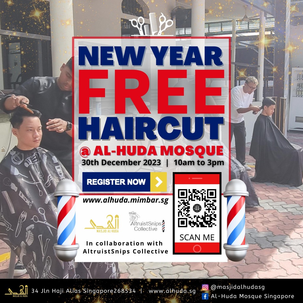 NEW YEAR FREE HAIRCUT | Masjid Al-Huda
