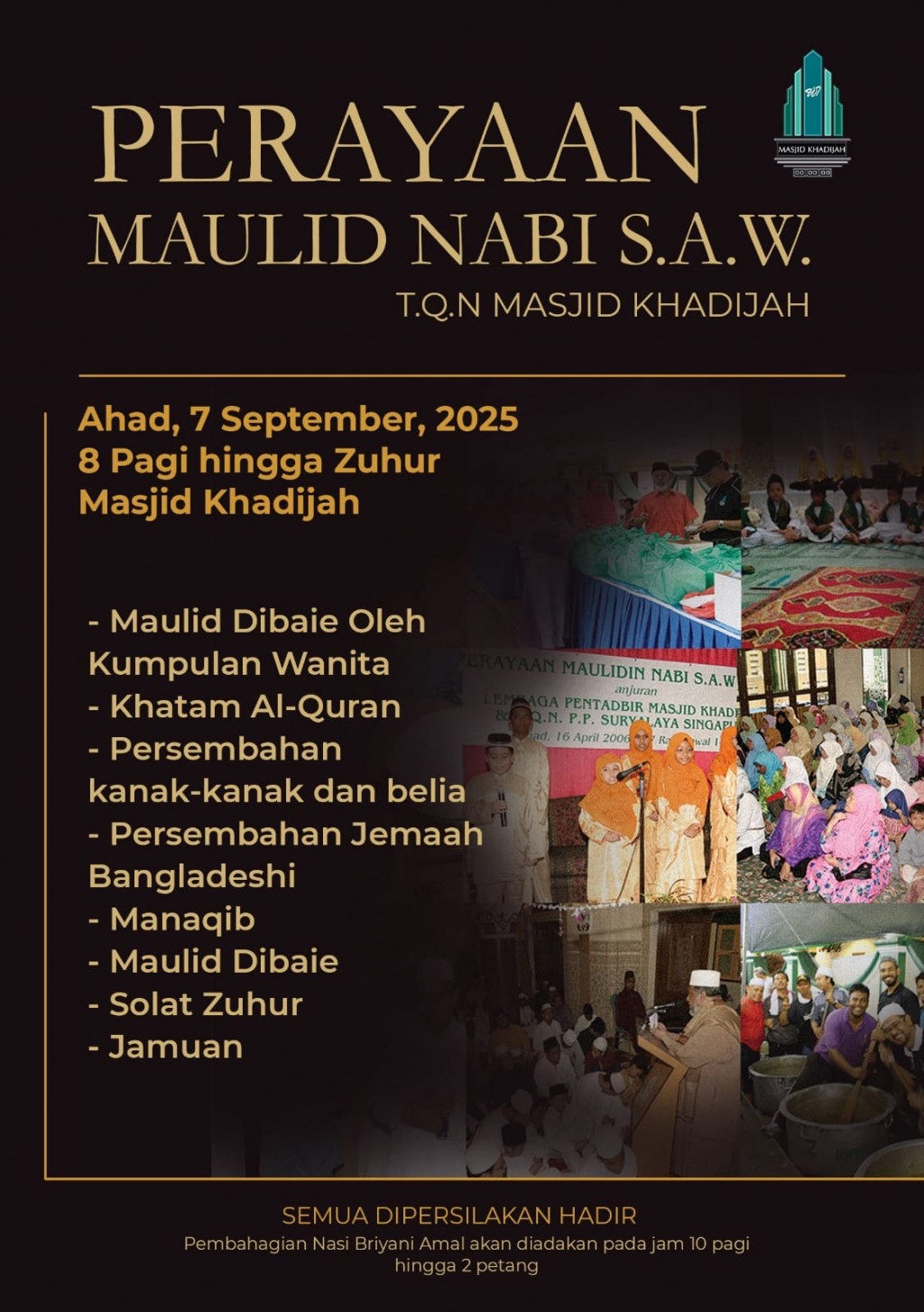 Majlis & Ceramah Khas - Maulid Nabi S.A.W | Khadijah Mosque