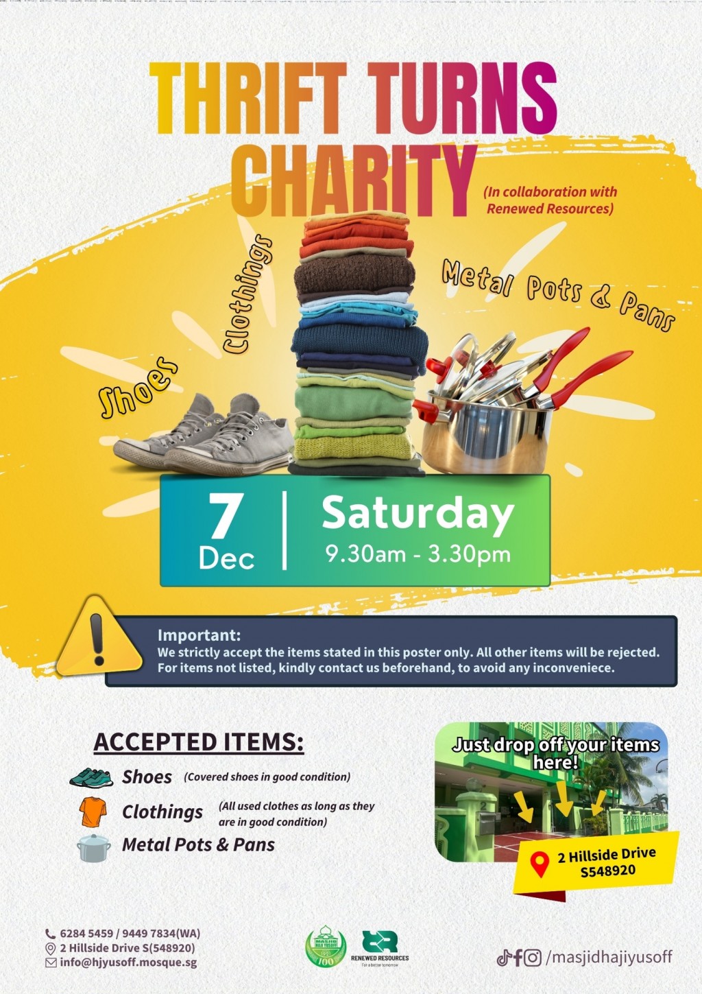 Thrift Turns Charity - Event - IslamicEvents.SG