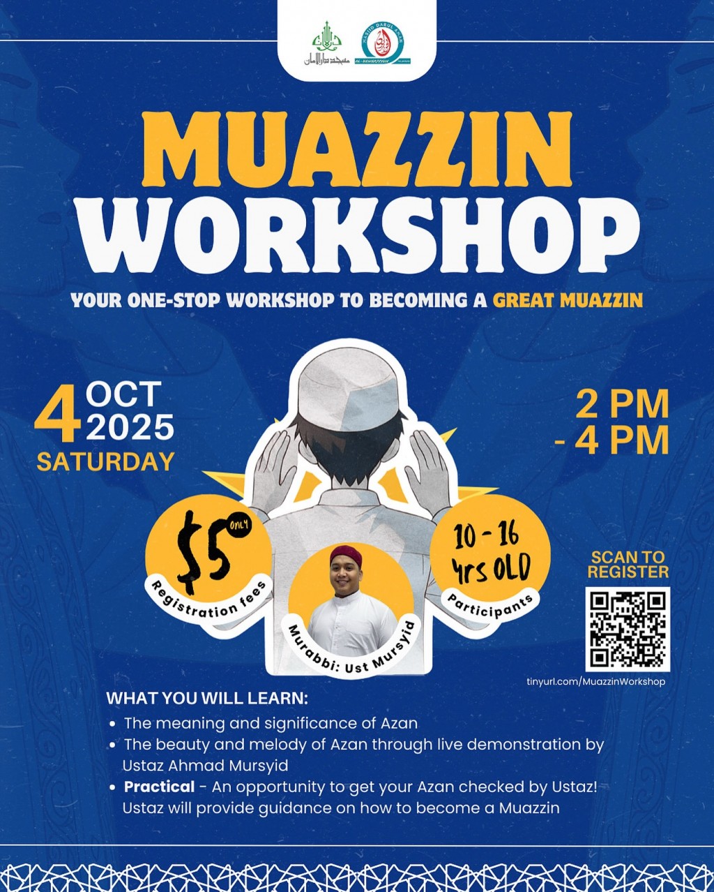 Muazzin Workshop - Event - IslamicEvents.SG