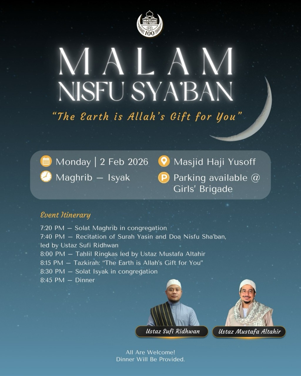 Malam Nisfu Sya'ban: The Earth is Allah's Gift for You - Event ...