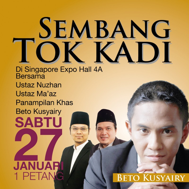 Sembang Tok Kadi - Event - IslamicEvents.SG