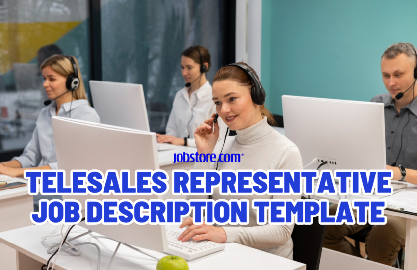Telesales Representative Job Description Template - Jobstore Careers ...