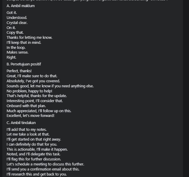 Lelaki Ini Kongsi Penggunaan Respons Lain Selain ‘Noted’ - Jobstore ...