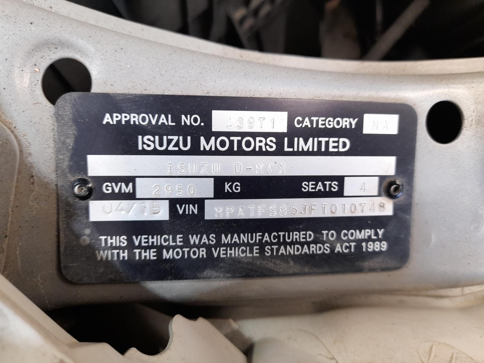 Ecu Dmax Isuzu 2015
