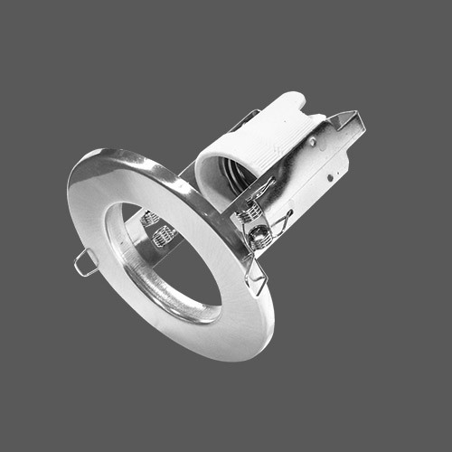 Mr16 fixture e27 silver no adjustable web