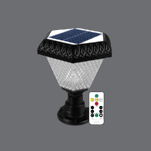 Solar pole light multi colour wave 2w web 01