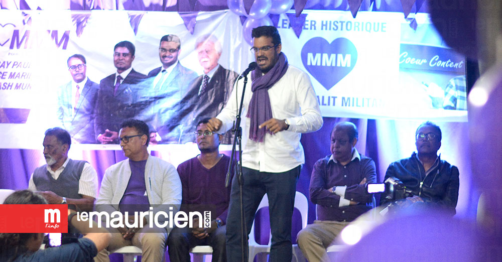 Avinaash Munohur, candidat MMM au n°17 : « En 2019, inn arriv ler pou ... Avinaash Munohur, candidat MMM au n°17 : « En 2019, inn arriv ler pou ...