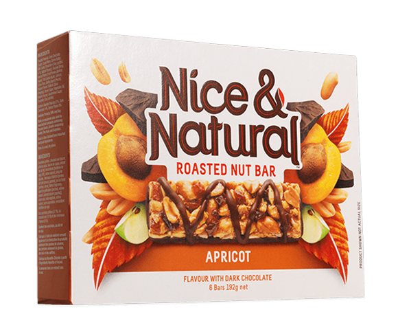 Healthy Snacks Malaysia - Nice & Natural Roasted Nut Bars- Apricot