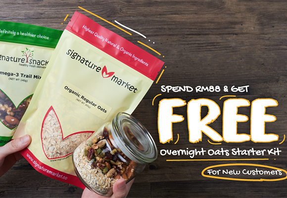 Healthy Snacks Malaysia - Overnight Oats Starter Kit (Omega-3 Trail Mix ...