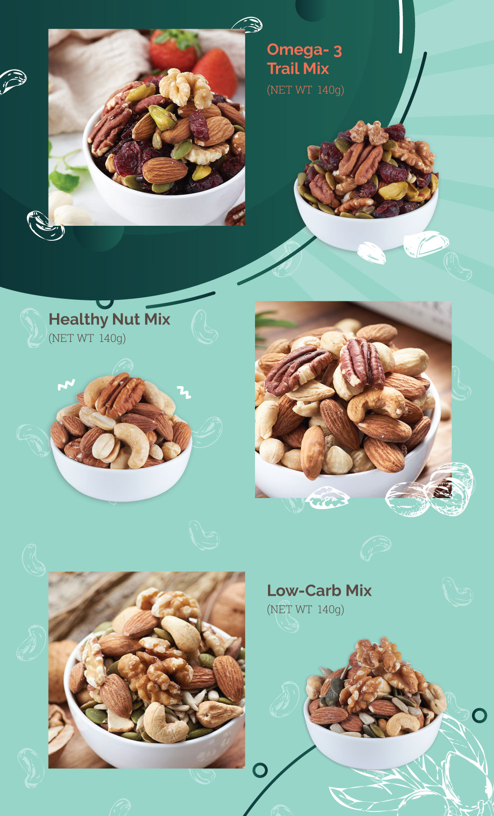 Healthy Snacks Malaysia - Nuts About Nut Snack Pack
