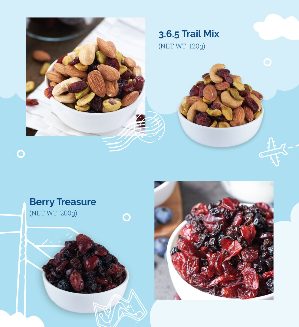 Healthy Snacks Malaysia - Travel Treats Snack Pack