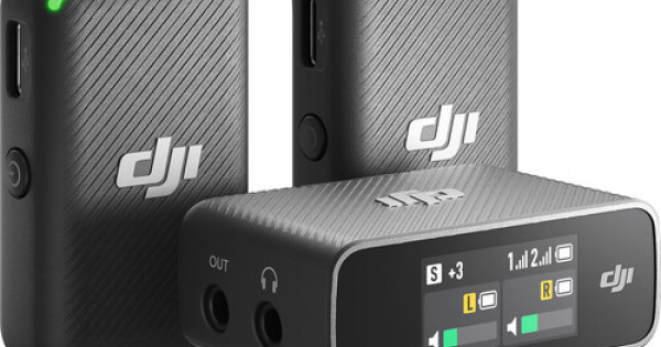 DJI Mic 2-Person Compact Digital Wireless Microphone System/Recorder ...
