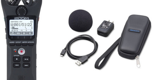 Zoom H1n 2-Input / 2-Track Portable Handy Recorder- Value Pack - CameraLK