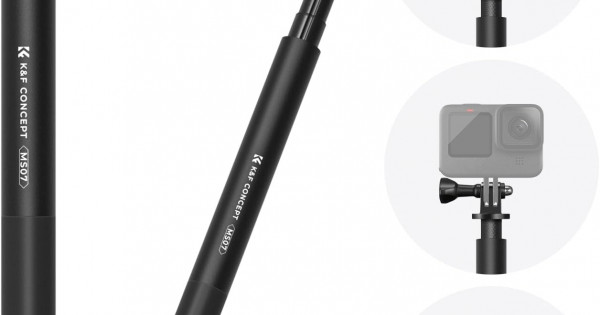 K&F Concept 60 inch Invisible Selfie Stick compatible with Insta360 ...