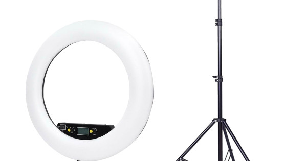 NiceFoto LR-480AII LED Ring Light with Light Stand - CameraLK