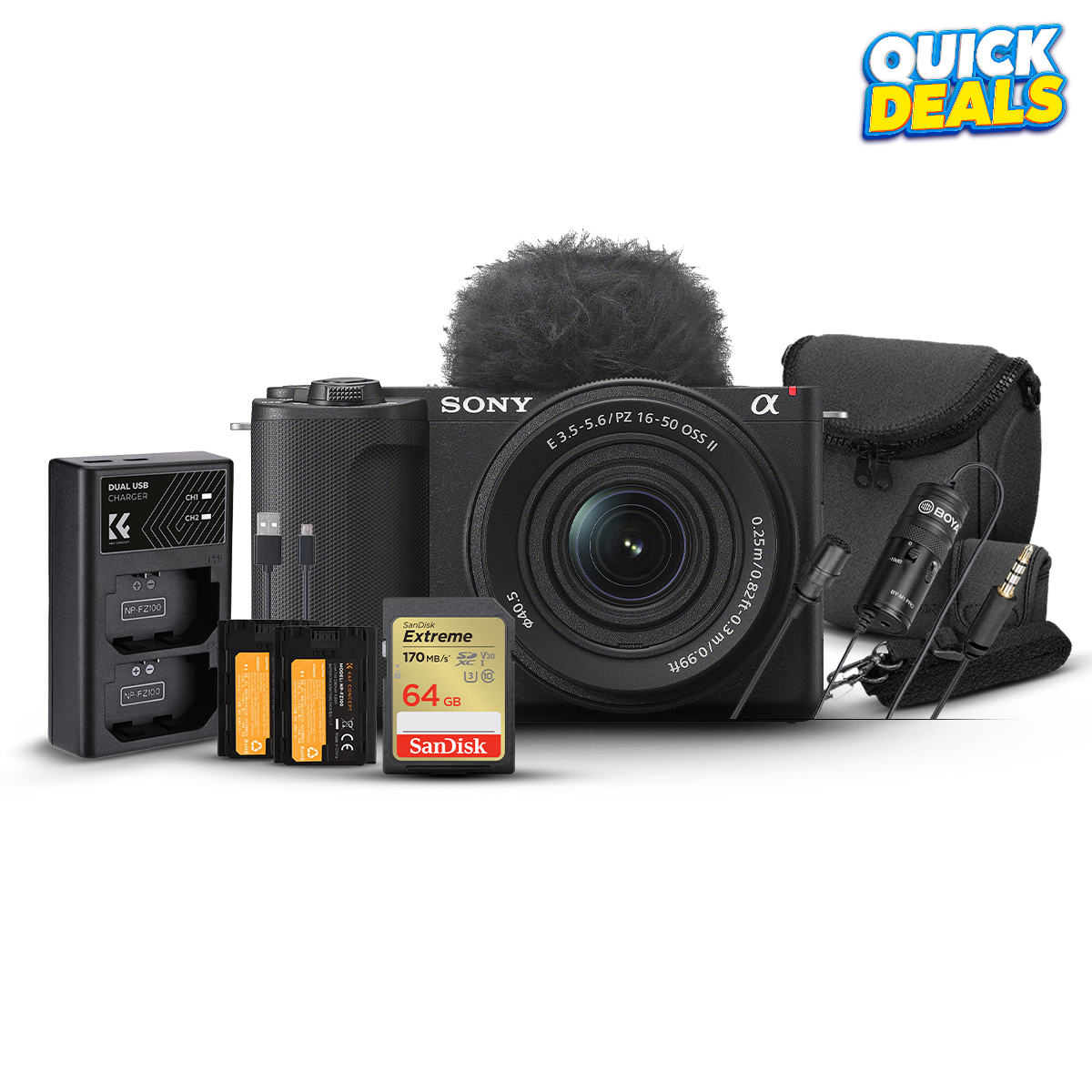 Sony ZV-E10 II Mirrorless Camera (Black) - CameraLK