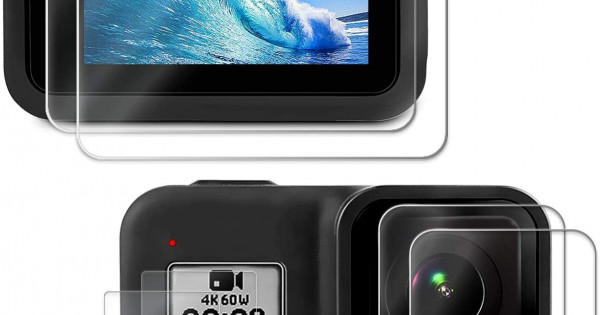 GoPro Hero 8 Ultra Clear LCD Screen Protector + Lens Protector - CameraLK
