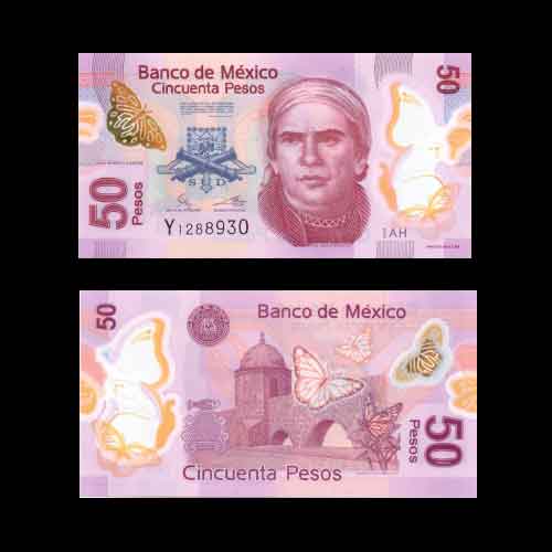 50 Mexican Pesos Banknote Of Mexico Mintage World 50 Mexican Pesos Banknote Of Mexico Mintage World