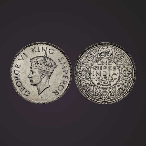 King George VI Silver Rupee Minted at Bombay Sold For INR 5,25,00 ...