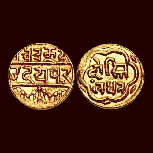 One Eighth Mohur Of Princely State Mewar Sold For INR 1 00 000 One Eighth Mohur Of Princely State Mewar Sold For INR 1 00 000