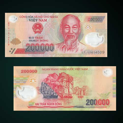 Vietnam s 200 000 Dong Banknote Mintage World