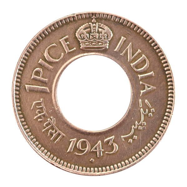 Buy British India King George VI - One Pice Coin 1943 Bombay Online ...