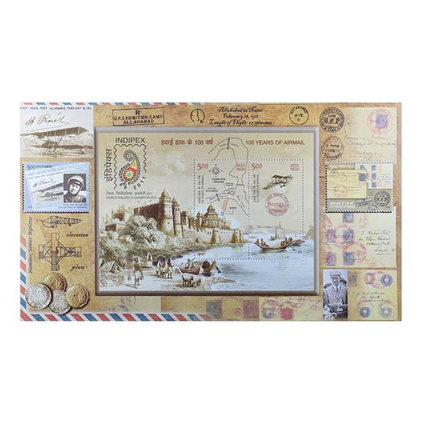 Buy 100 Years Of Airmail Miniature Sheet - 2011 Online | Mintage World