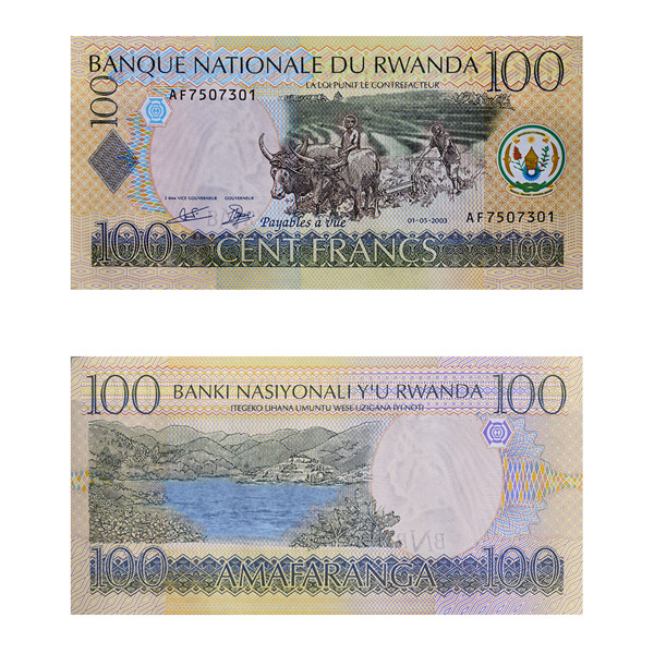 Buy Rwanda Currency Note 100 Francs Online | Mintage World