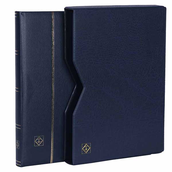 Buy Lighthouse Stamp Album Stockbook A4 - 32 Black Pages - Padded ...