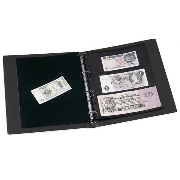 Buy Lighthouse Banknote Album Vario - Incl. 10 Pockets - Black Online ...