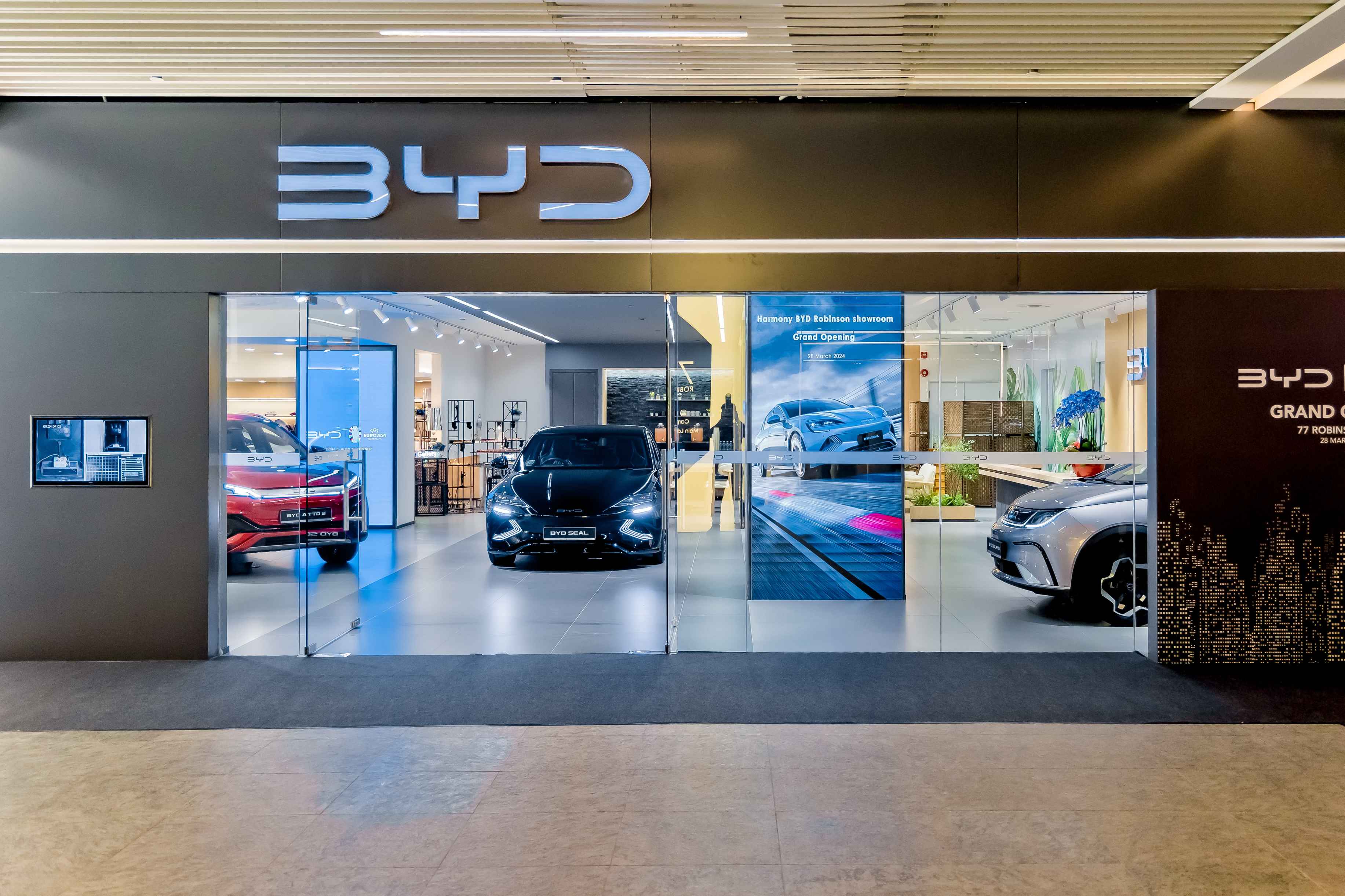 BYD sets up shop in CBD with new Harmony Auto showroom at 77 Robinson ...