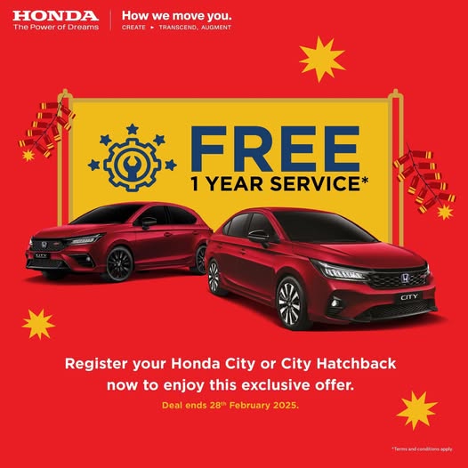 Honda Malaysia February CNY Promotion! Up to RM8K Discount and 1 Year ...