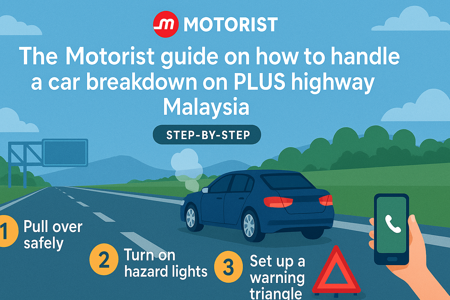 Cara tangani kereta rosak di PLUS Highway ikut panduan Motorist ...