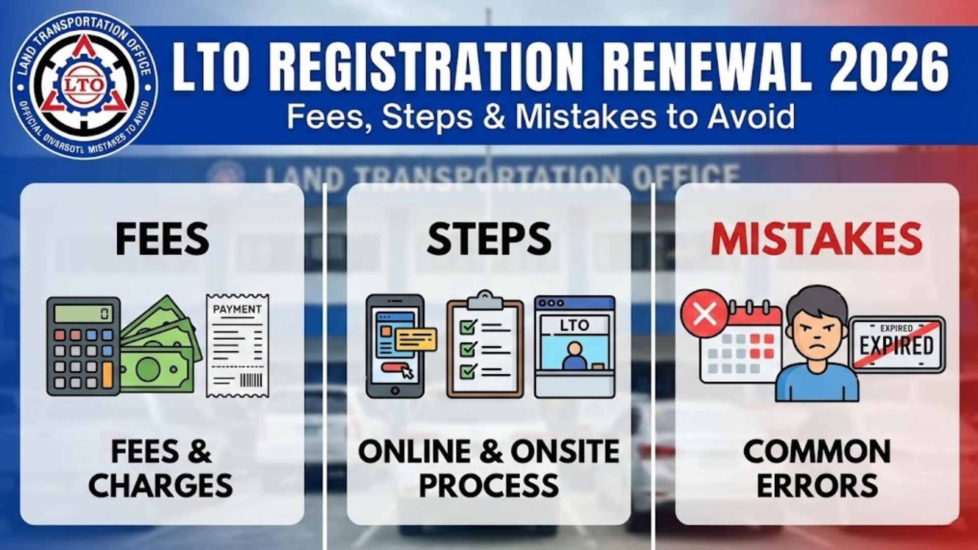 The Motorist Guide to LTO registration renewal 2026: fees, steps ...