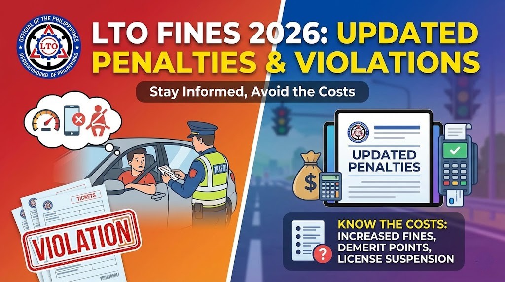 LTO fines 2026: updated penalties & violations | Articles | Motorist ...