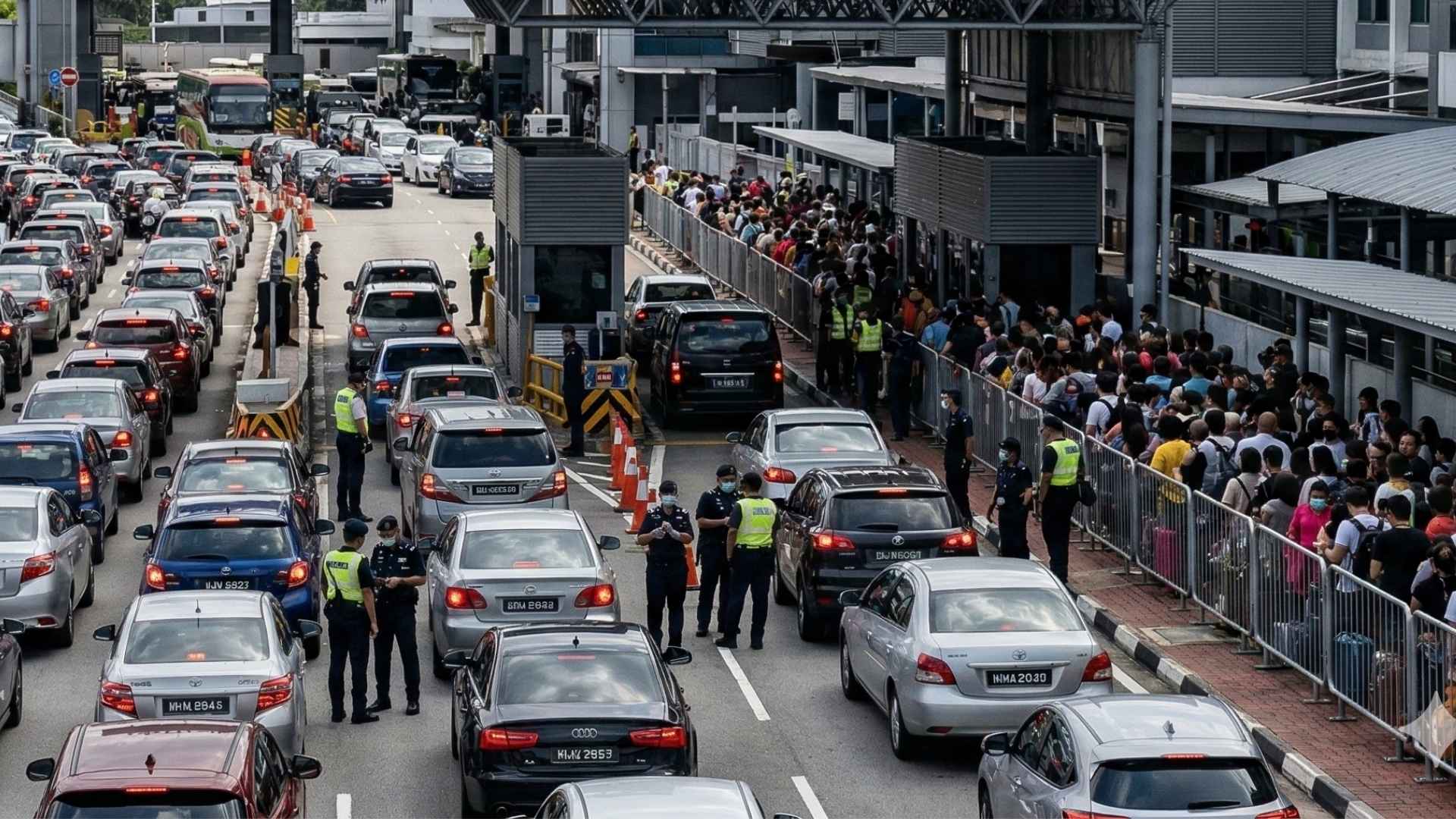 Woodlands Checkpoint gridlock: 105-160 min delays as Singapore tightens ...