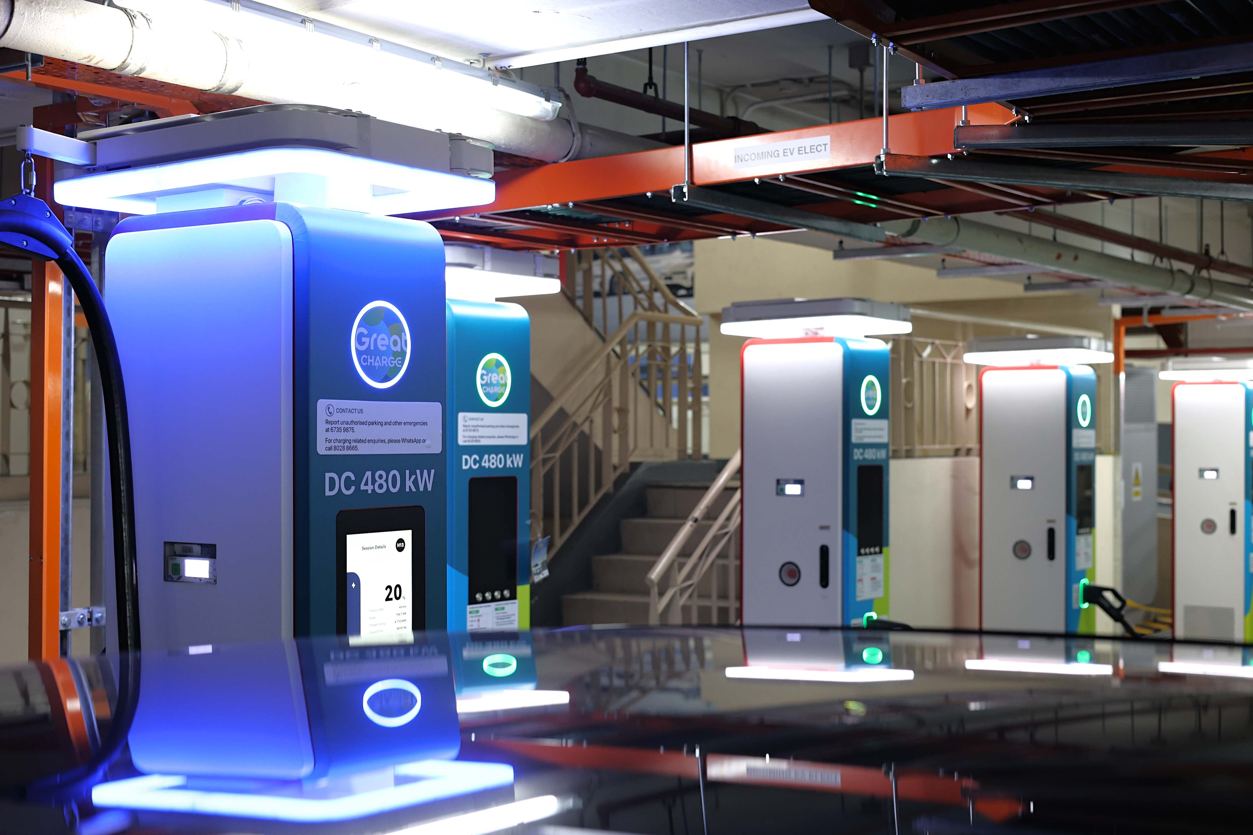 Singapore’s largest public EV charging hub opens in Great World ...